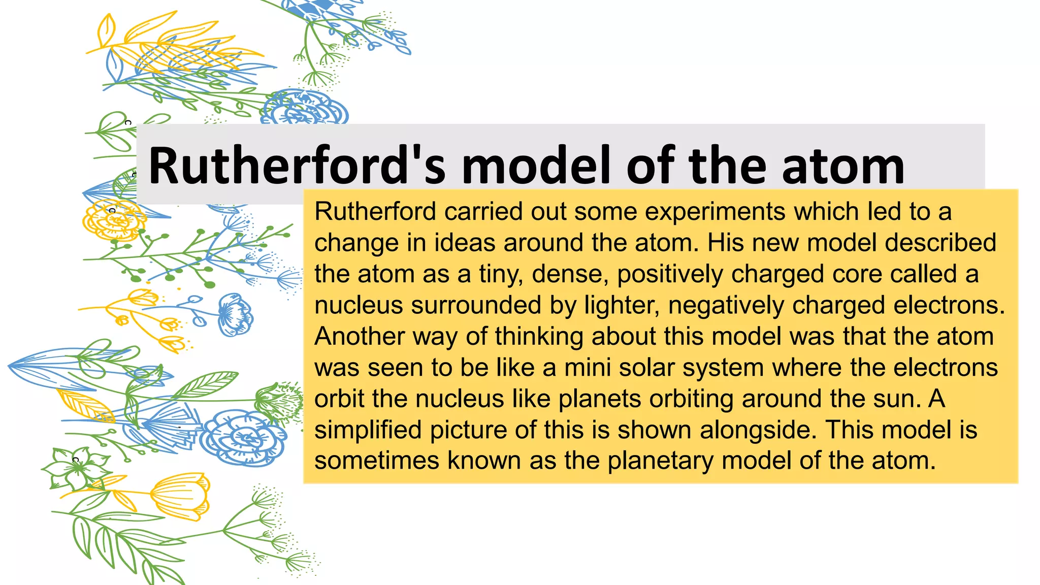 Physical science: Models of Atom | PPTX