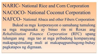 Panunungkulan ni Manuel Roxas | PPT