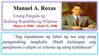 Manuel Roxas Talambuhay