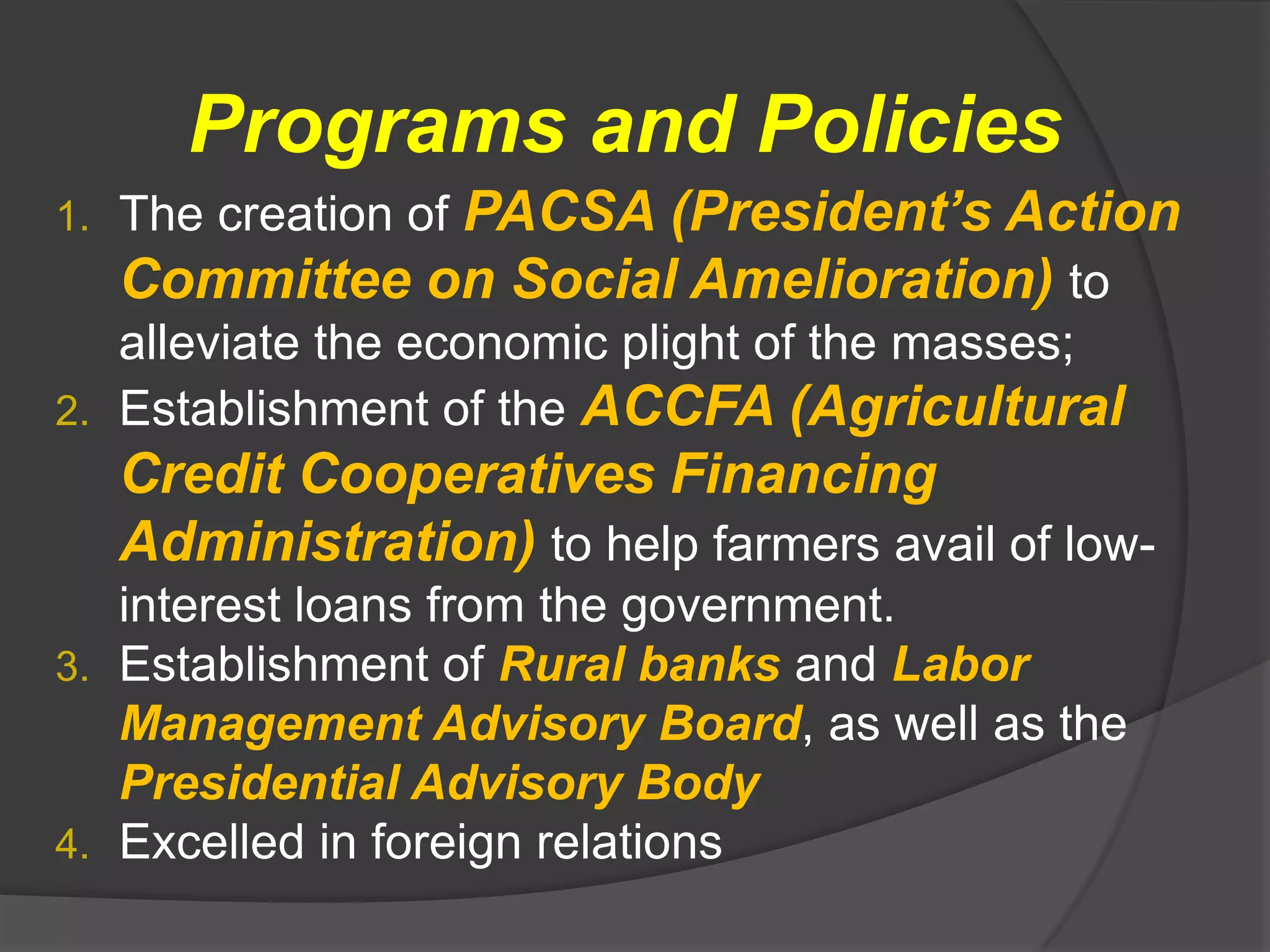 Roxas administration (DBS-Manila) | PPTX