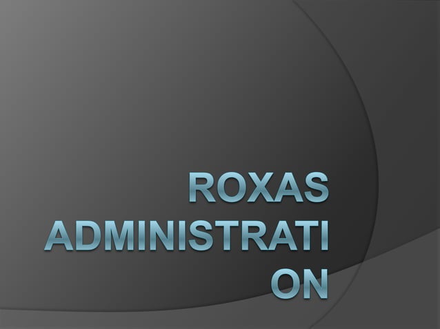 Roxas administration (DBS-Manila) | PPTX | Politics