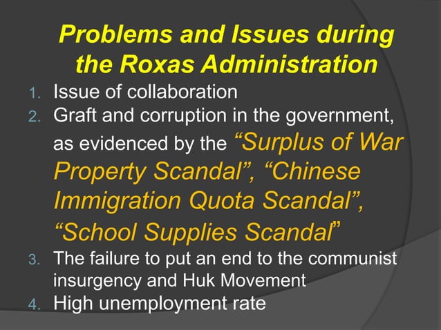 Roxas administration (DBS-Manila) | PPTX | Politics