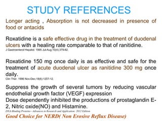 Roxatidine, Second generation histamine H2 receptor antagonist | PPT