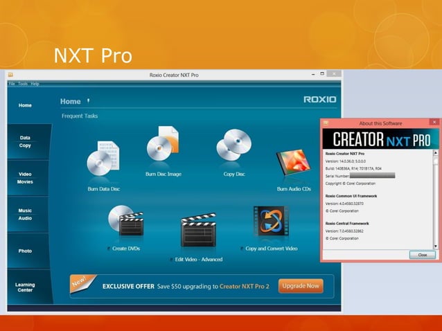 Roxio Creator NXT Pro 2 vs. Roxio Creator NXT Pro - Review - What's new ...