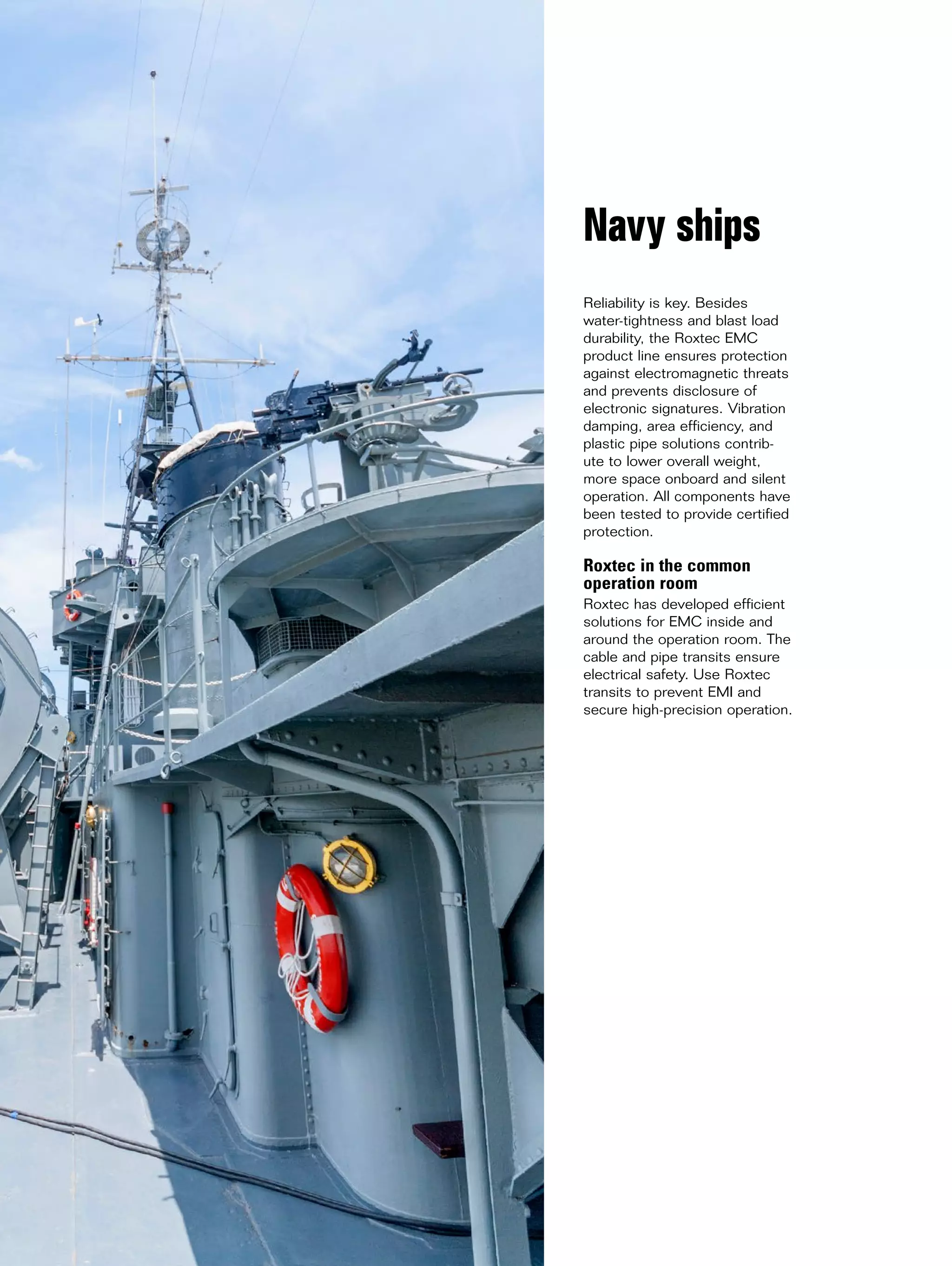 Roxtec Cable and Pipe Transits for Marine Applications | PDF