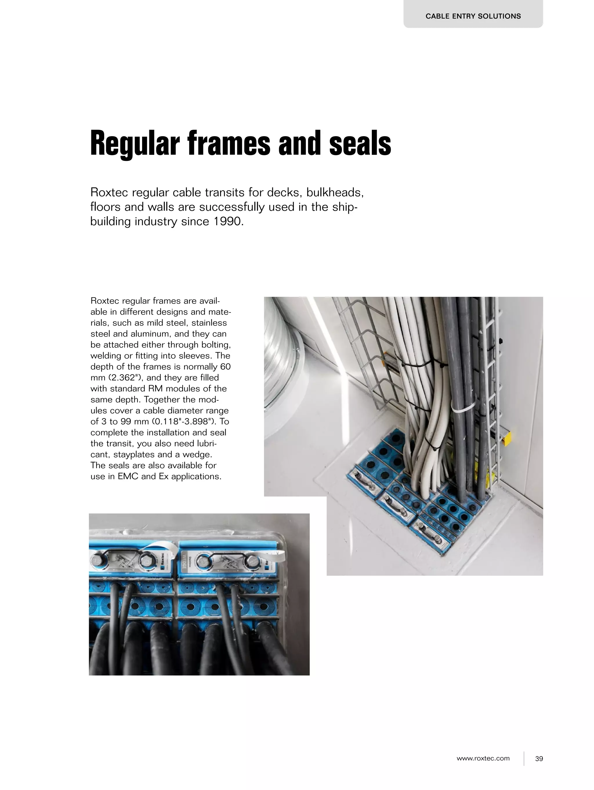 Roxtec_Cable_and_pipe_transits_for_Marine_applications_EN | PDF