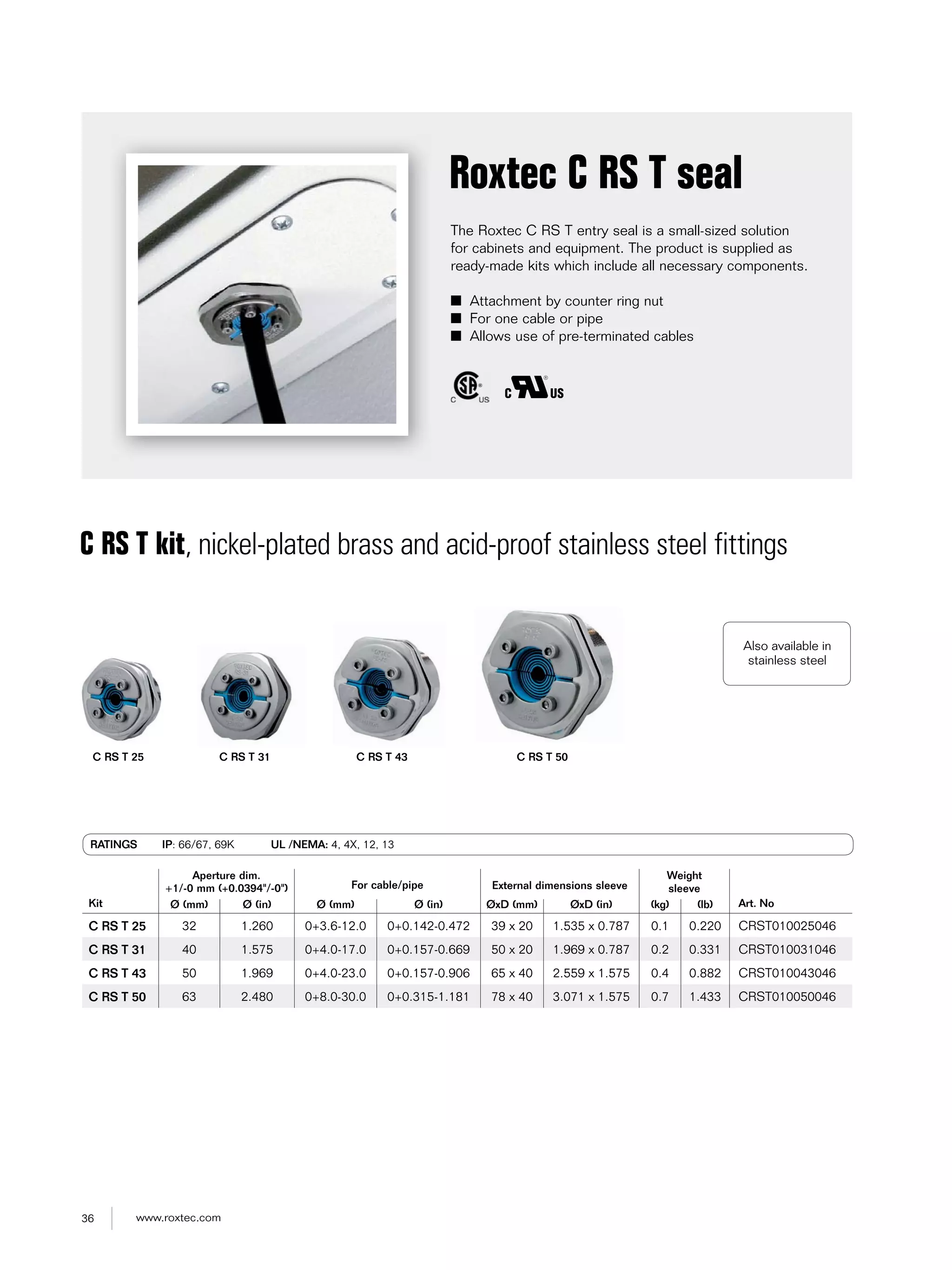 Cable entry seals for cabinets and enclosures | PDF