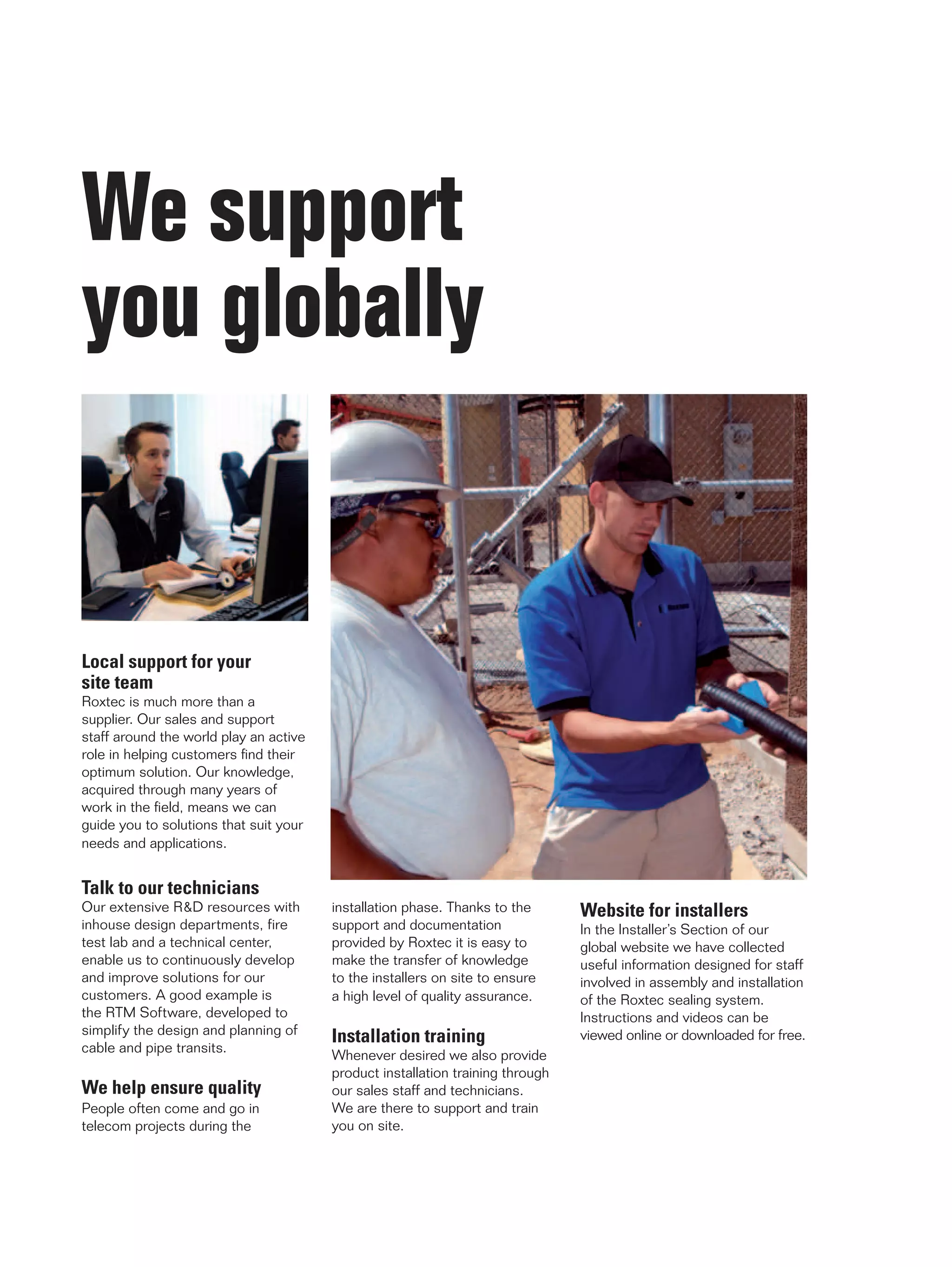 Roxtec Cable & Pipe Transits - Telecoms | PDF