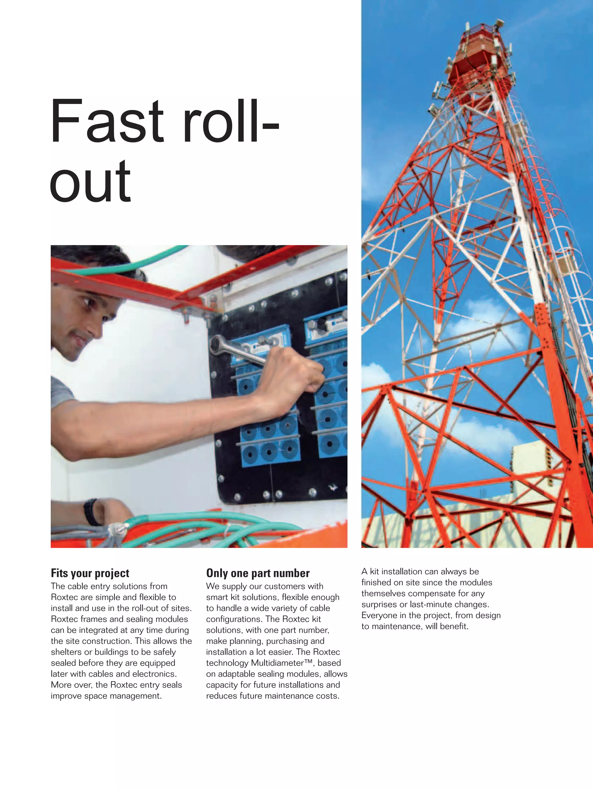 Roxtec Cable & Pipe Transits - Telecoms | PDF