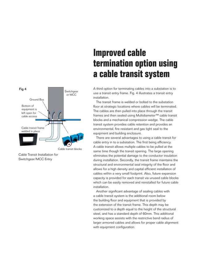 Roxtec Cable Transit - Substation Cable Termination Design | PDF | Rail ...