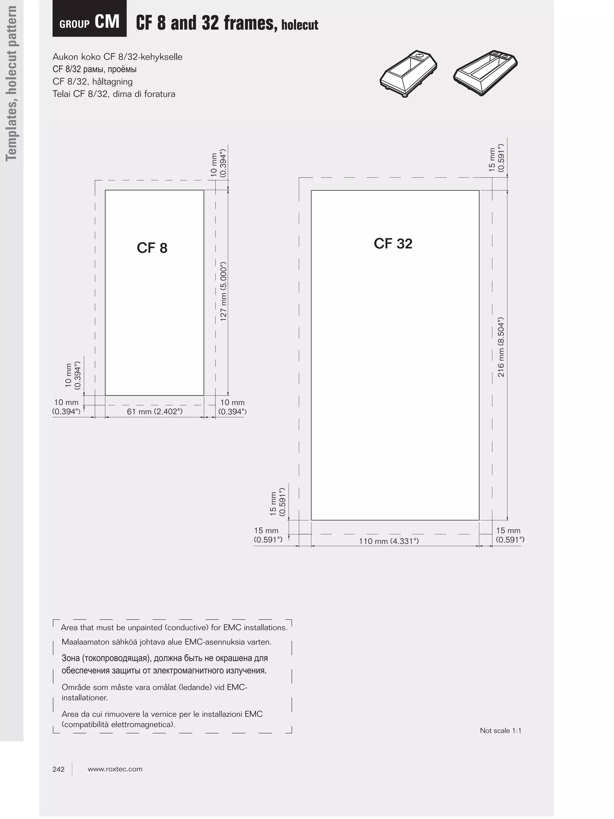 Roxtec Cable Transit Seals - Roxtec CF32 Cable Transit Frame | PDF