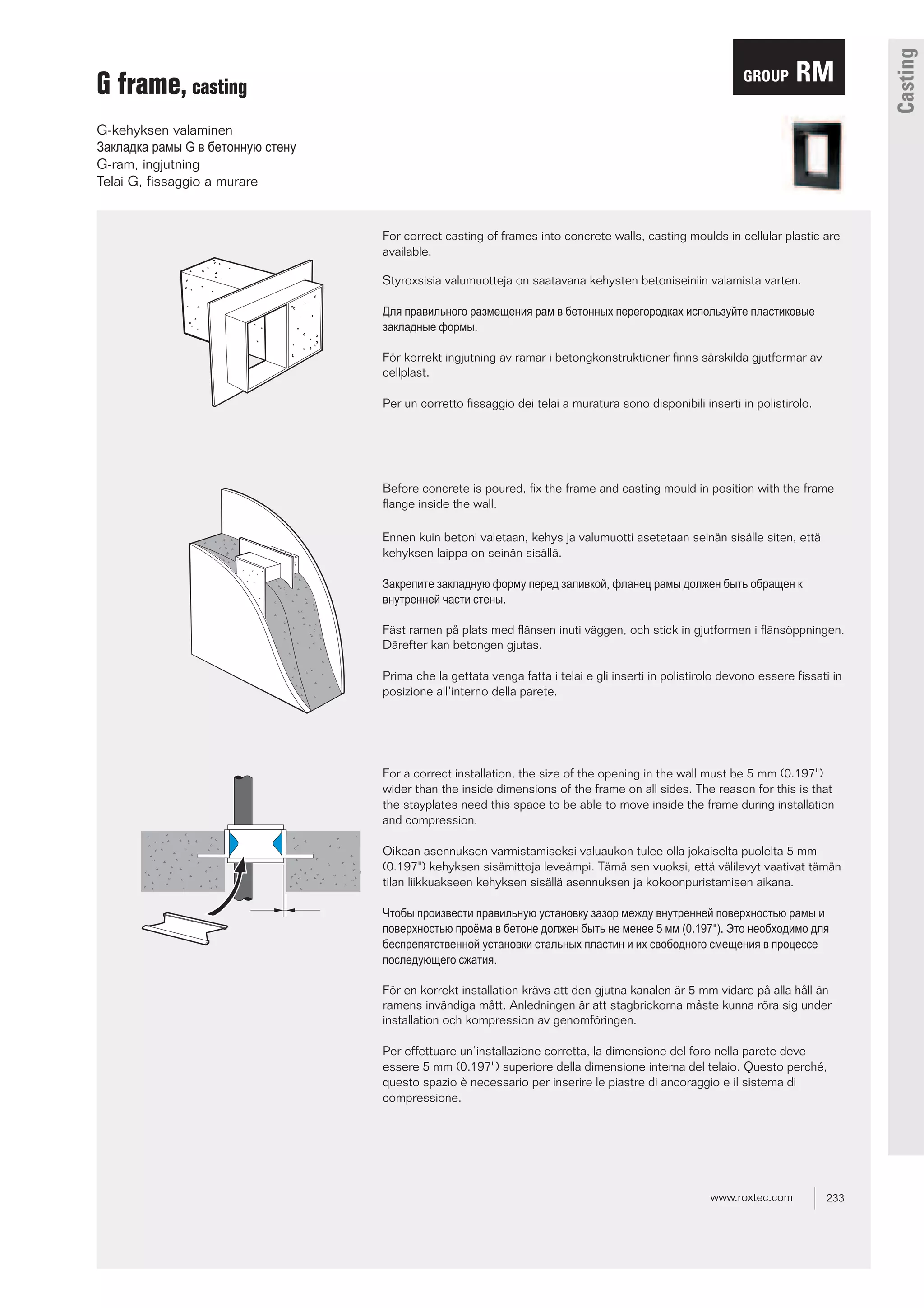 Roxtec Cable Transit Seals - Roxtec G Cable Transit Frame | PDF