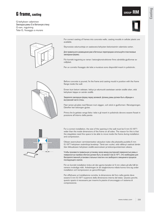 Roxtec Cable Transit Seals - Roxtec G Cable Transit Frame | PDF