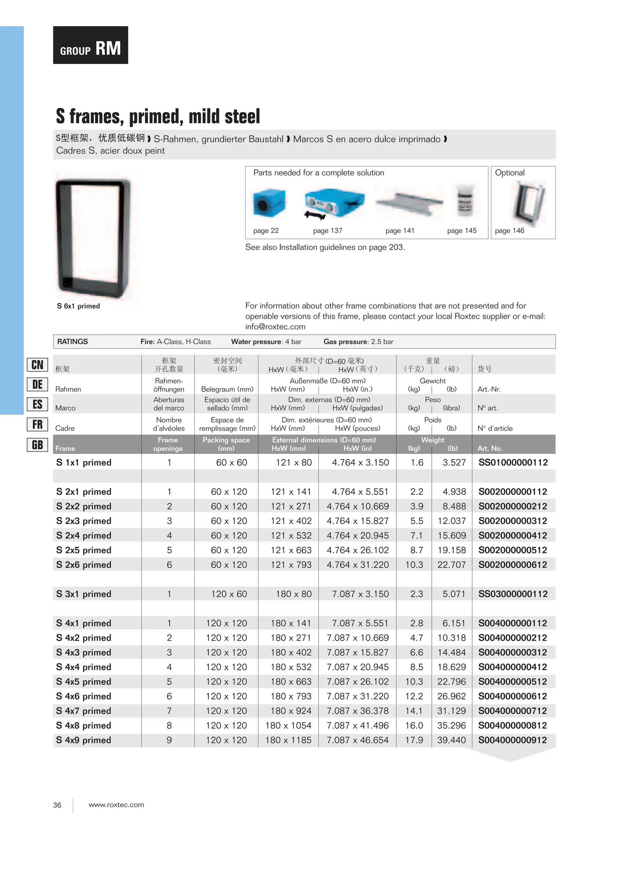 Roxtec Cable Transit Seals - Roxtec S Cable Transit Frame | PDF