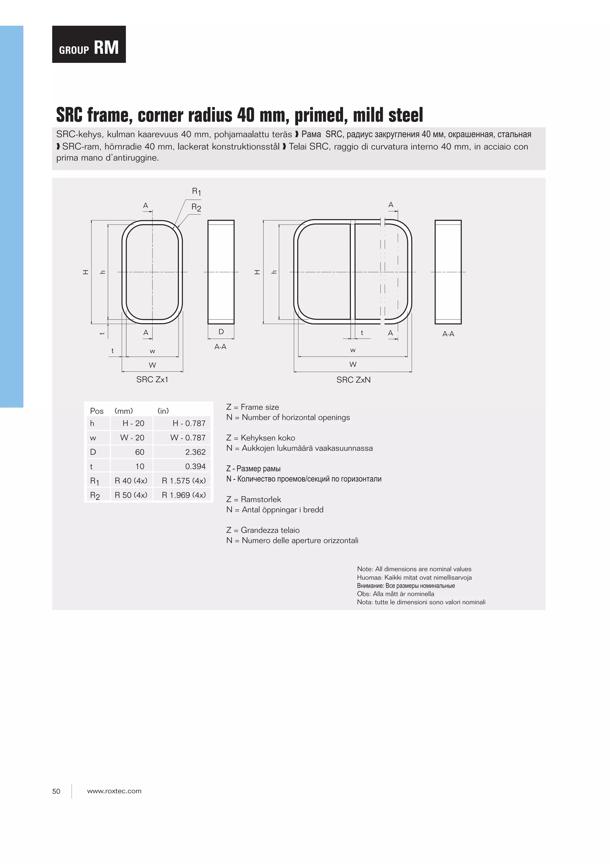 Roxtec Cable Transit Seals - Roxtec SRC Cable Transit Frame | PDF