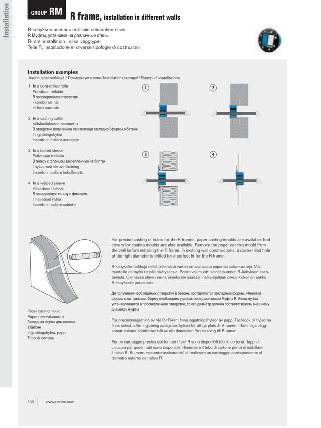 Roxtec Cable Transit Seals - R Transit Frames | PDF