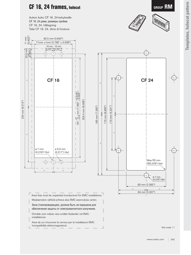 Roxtec Cable Transit Seals - Roxtec CF16 Cable Transit Frame