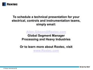 Roxtec MCT - Cable Entry Solutions for Process Industries | PPTX