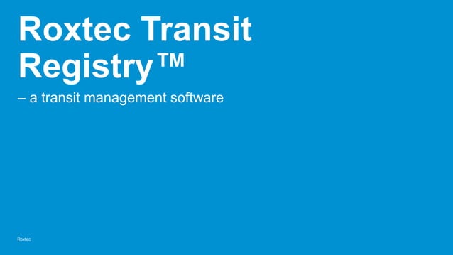 Roxtec Transit Inspector | PPT