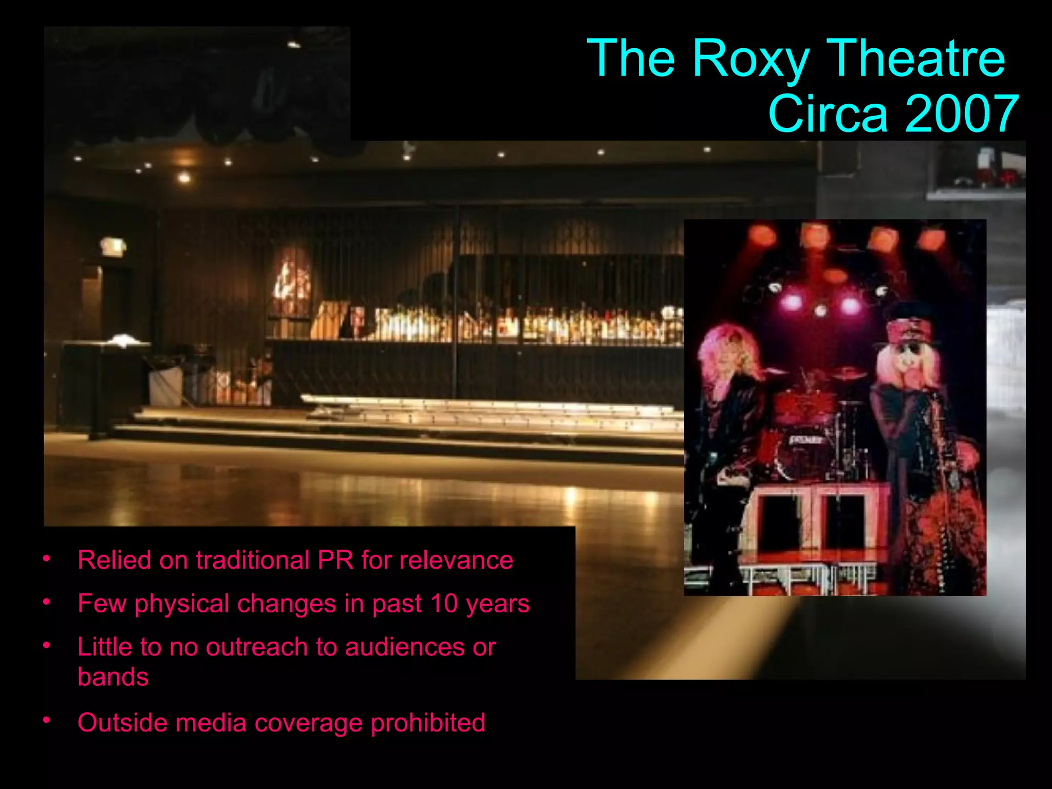 Roxy Theatre Case Study | PPT