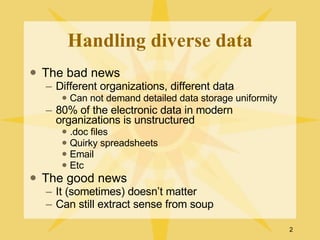 Learning from large unstructured datasets | PPT