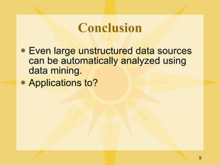 Learning from large unstructured datasets | PPT