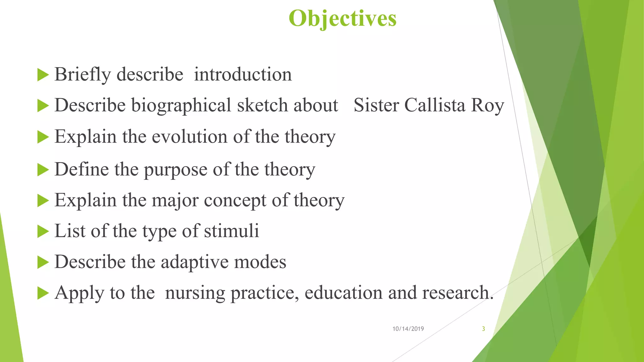 Roy adaptation model | PPTX
