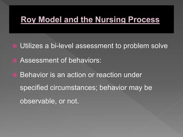 Roy' adaptation theory.pptx | Science