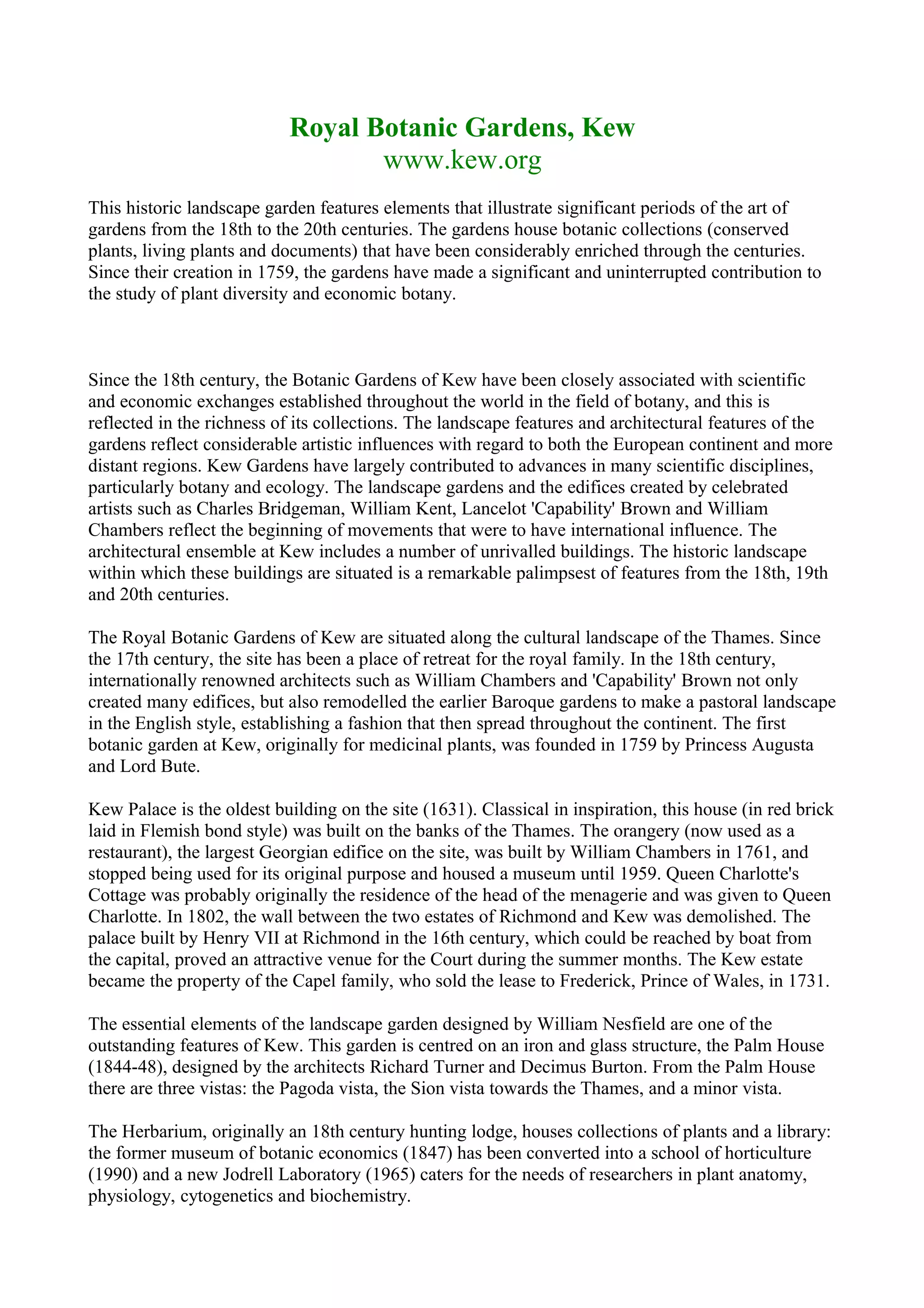 Royal Botanic Gardens | DOC