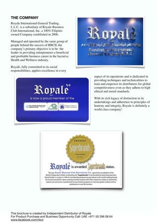 Royale BUSINESS brochure | PDF