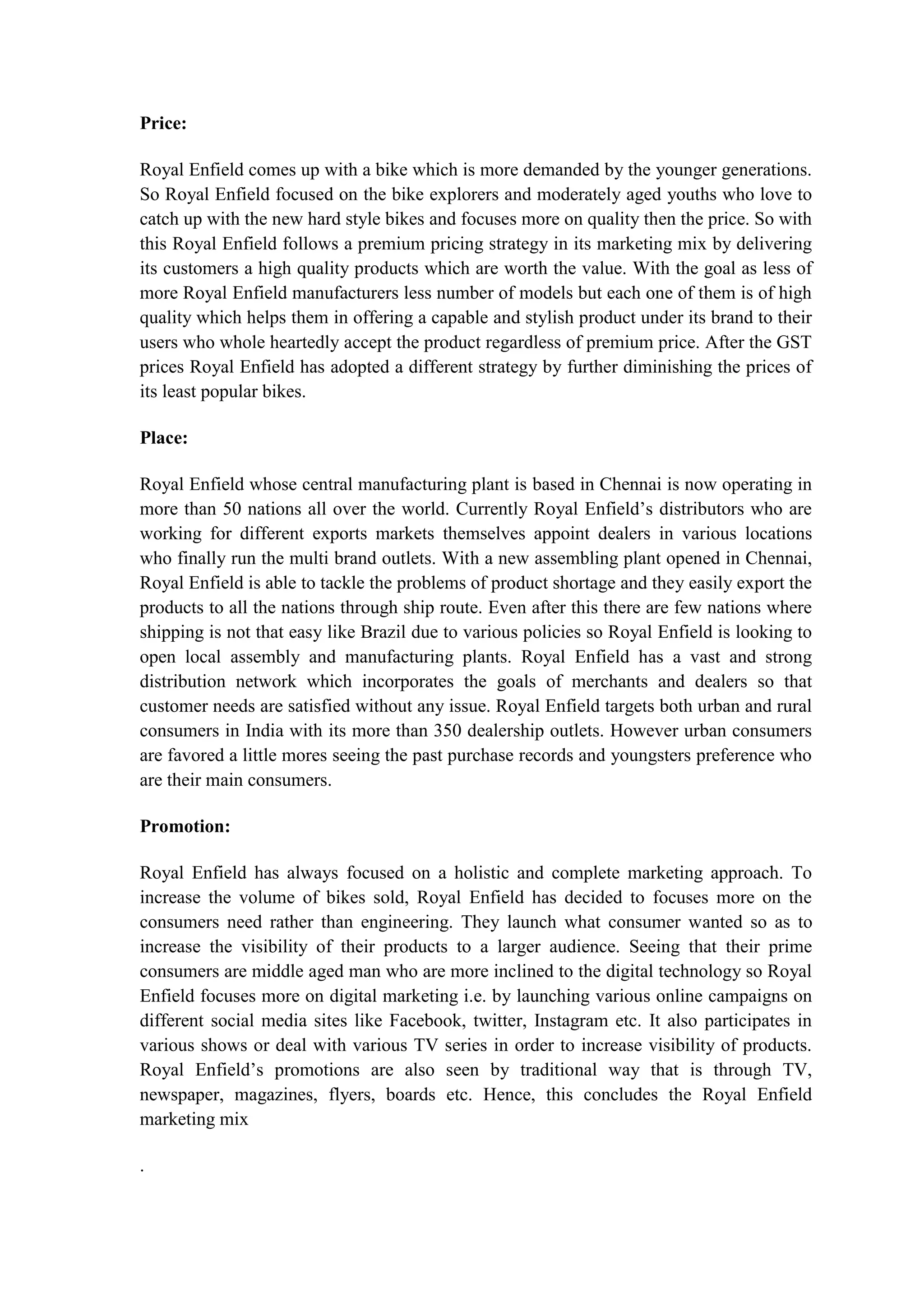 Royal Enfield project | PDF