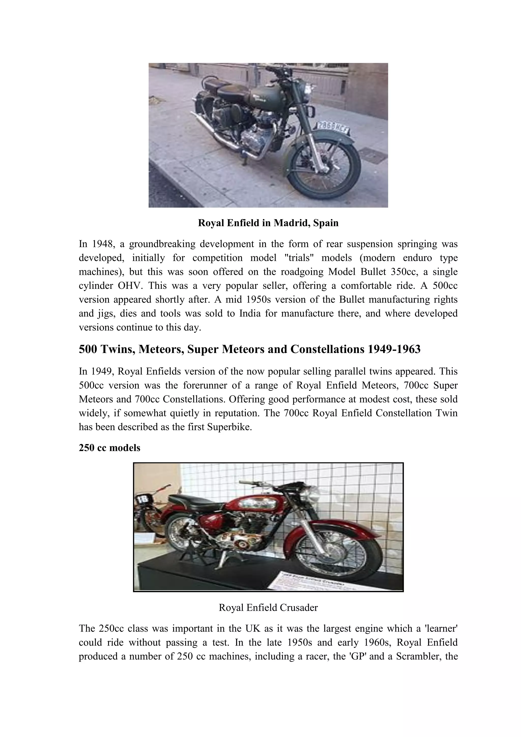 Royal Enfield project | PDF