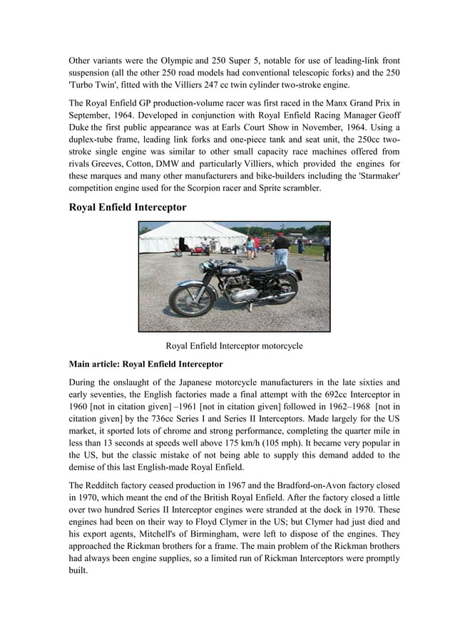 Royal Enfield project | PDF