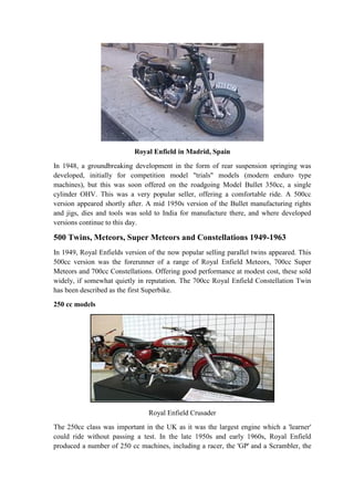 Royal Enfield project | PDF