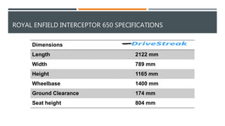 Royal Enfield Interceptor 650 | PPTX | Motorcycle Sports | Auto Racing