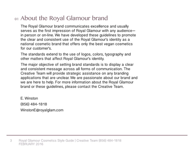 Royal Glam Style Guide PDF | PPT