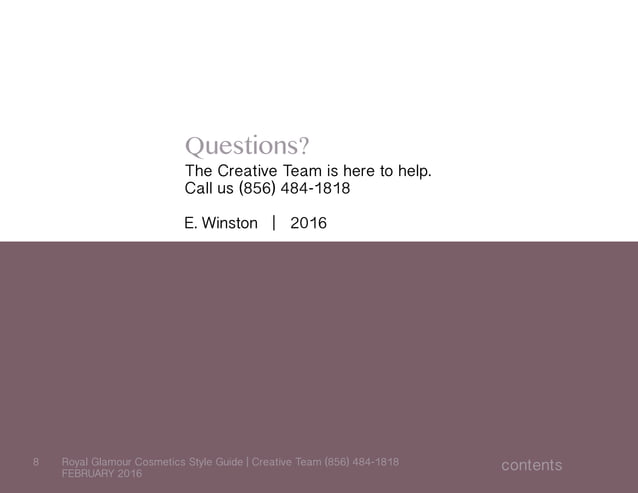 Royal Glam Style Guide PDF | PPT