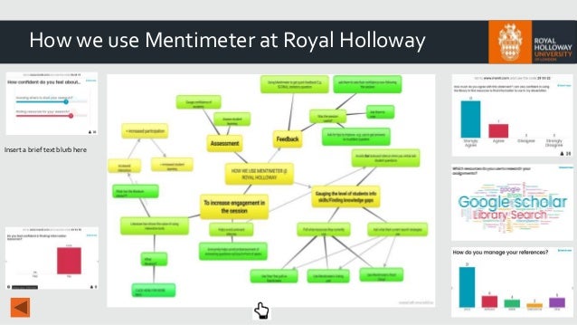 Using Mentimeter to gauge and engage science students in information