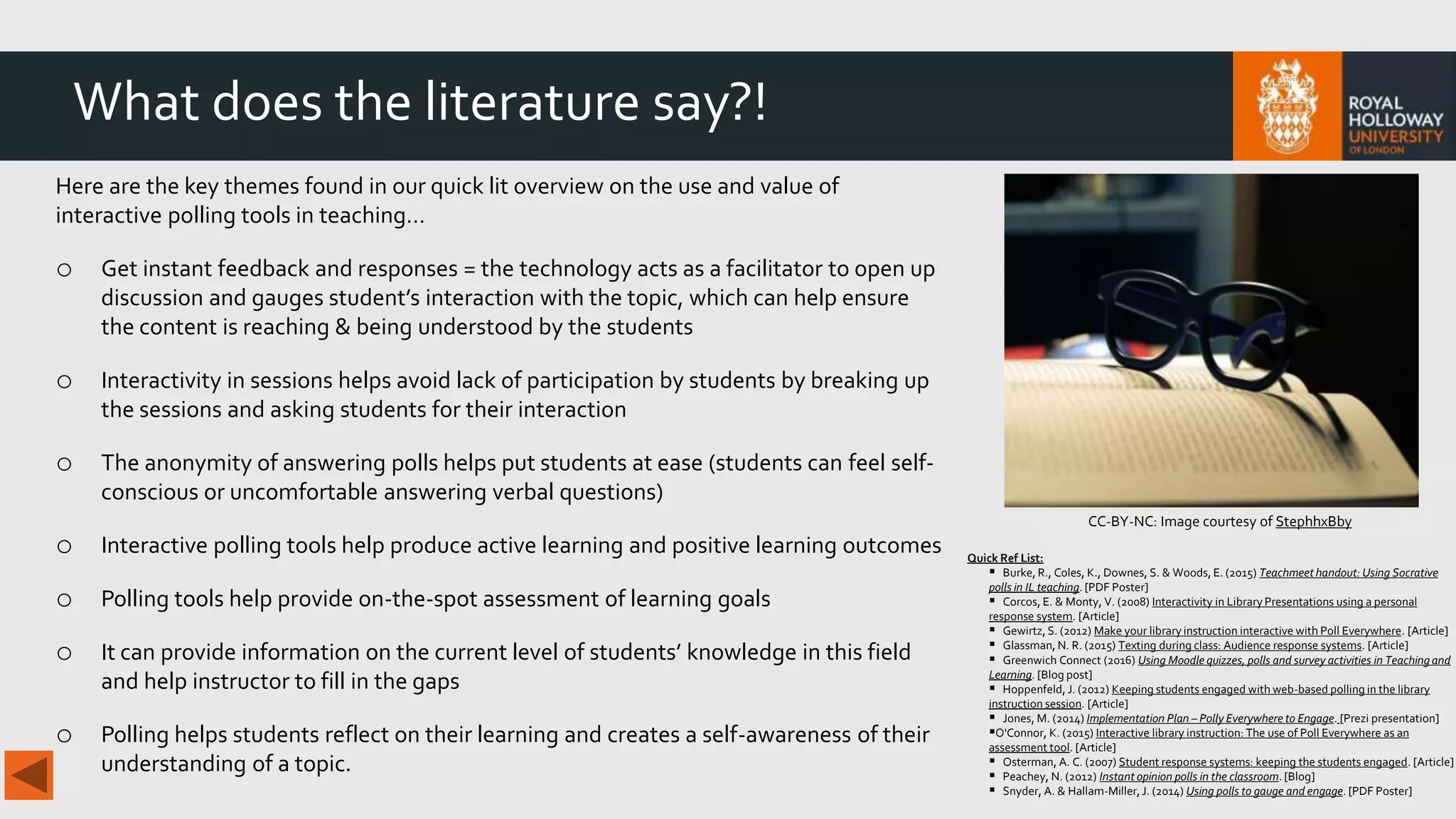 Using Mentimeter to gauge and engage science students in information skills - Workman & Sleeman ...