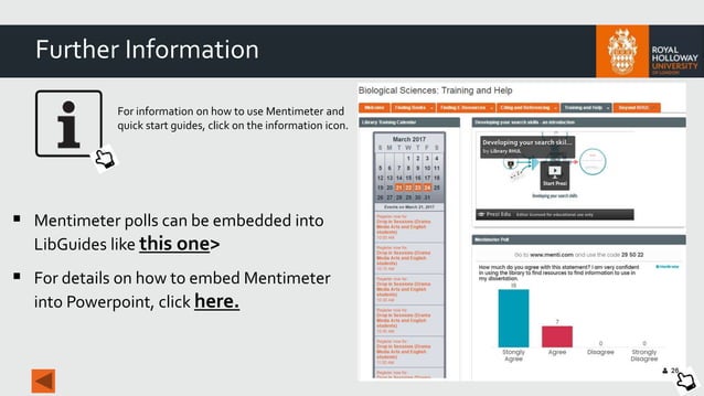 Using Mentimeter to gauge and engage science students in information skills - Workman & Sleeman ...