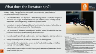 Using Mentimeter to gauge and engage science students in information ...