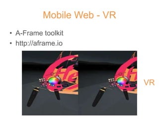 Royal Institution CS Materclass - Mobile/VR development | PPT