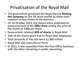 Royal Mail Privatisation | PPT