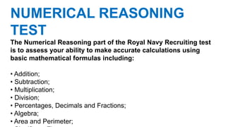 Royal Navy recruiting test questions, answers and explanations | PPT
