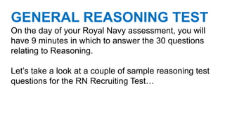 Royal Navy recruiting test questions, answers and explanations | PPT