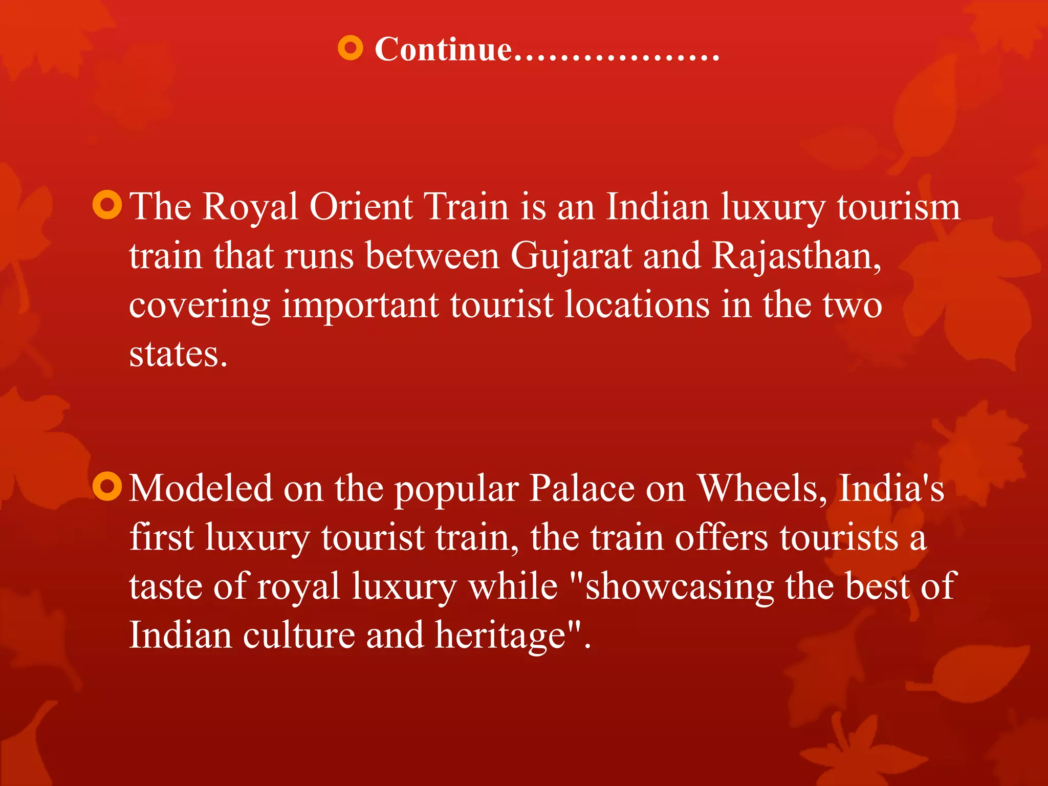 Royal orient | PPT