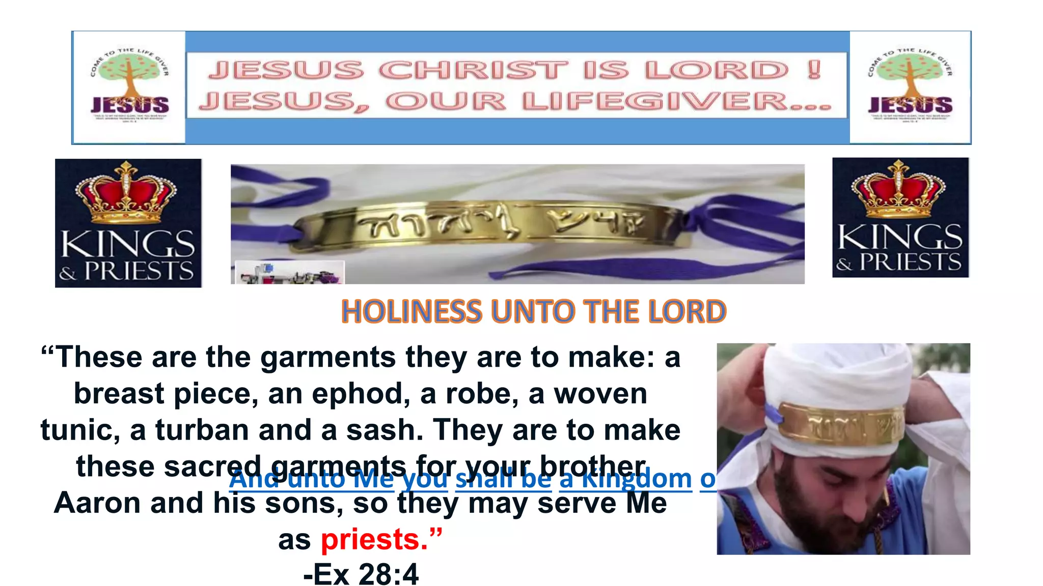 WE ARE A ROYAL PRIESTHOOD IN CHRIST JESUS | PPTX