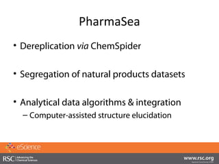 Royal Society of Chemistry projects underpinning open innovation | PPT