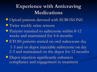 Non-Dependence Producing Drugs in the Treatment of Addictions | PPT