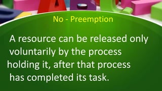 Deadlock in Operating System | PPTX